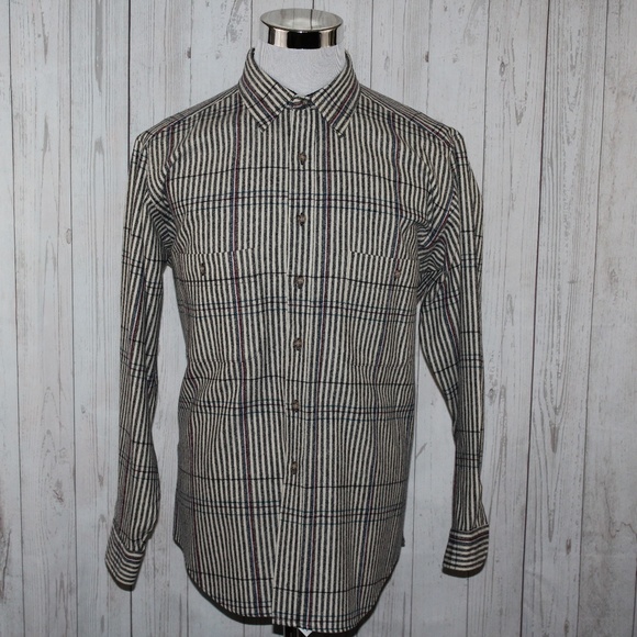 Pendleton | Shirts | Vtg Pendleton Xl 0 Virgin Wool Striped Shirt ...